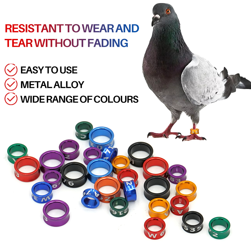 【Ready stock】10 Pcs Love birds foot ring 5mm/6mm/7mm/8mm Bird Foot Ring ...