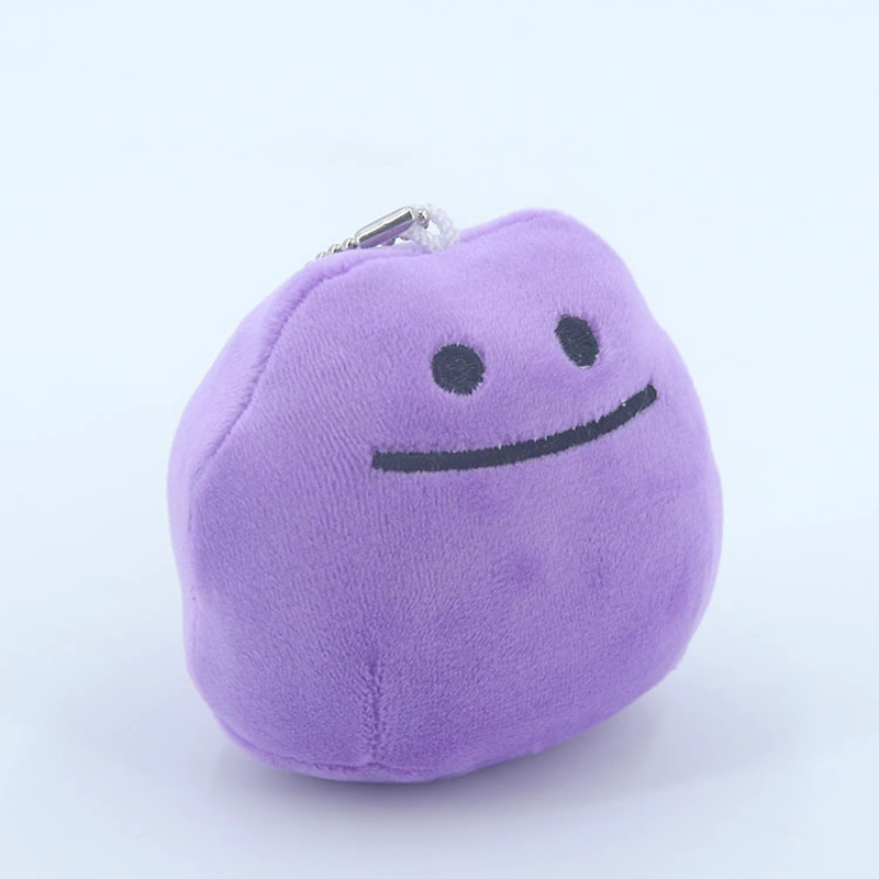 10cm Anime Pokemon Ditto Pendant Key chain Q Version Mini Plush Toys ...