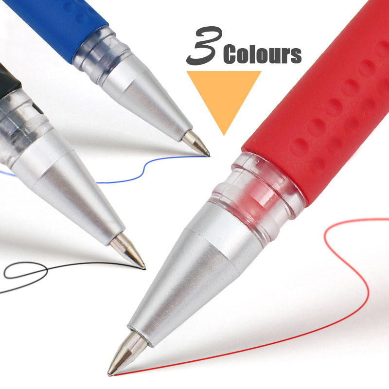 50/100 Pcs Gel Ink Pen 0.5mm Bullet Tip Black Red Blue Refill Supplies ...