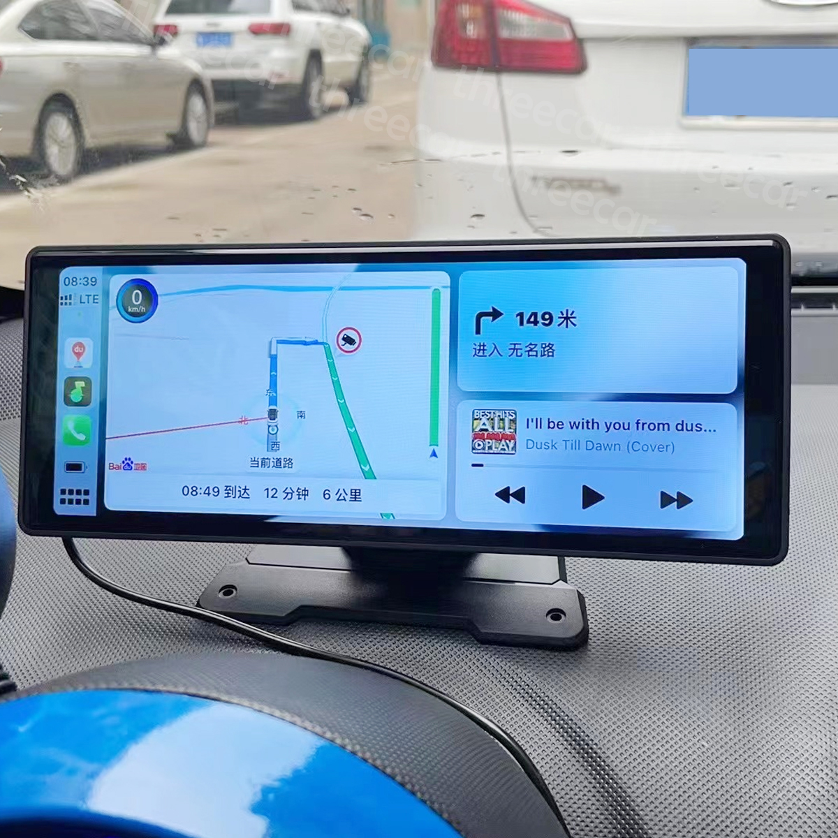 10.26 Inch Wireless Carplay Monitor IPS Screen Display Full Touch ...