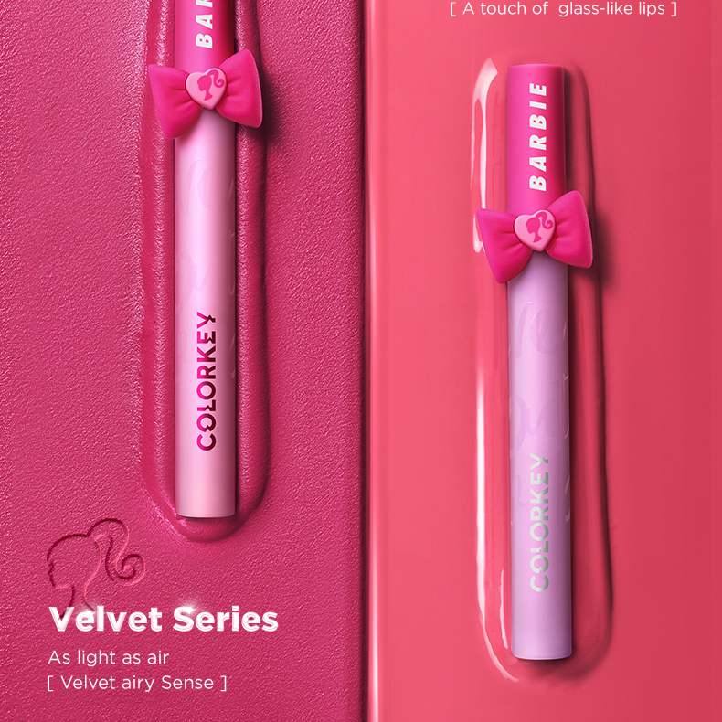 Colorkey X Barbie Lip Gloss Watery Mirror & Airy Velvet Matte ...