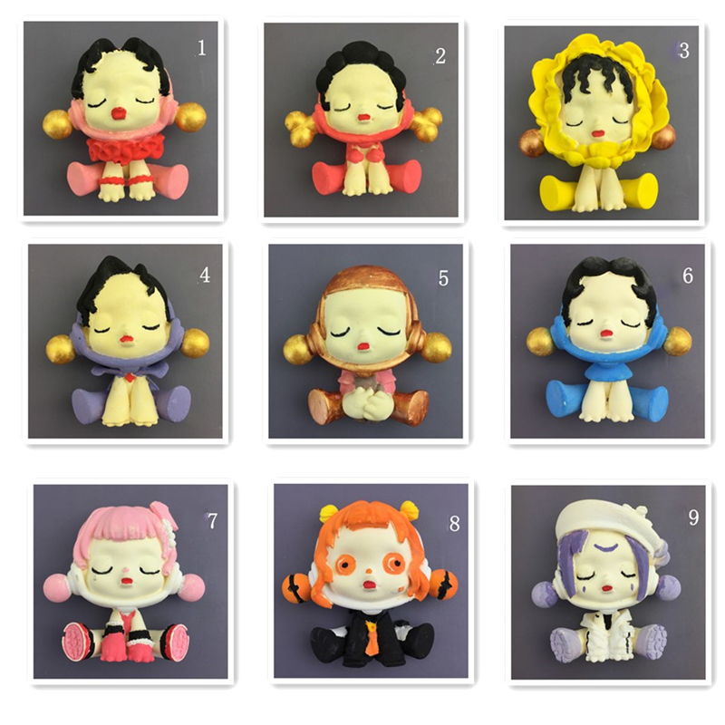 Cartoon Pop Mart Silicone Mold Plaster Doll Mold Epoxy Mold Candle ...