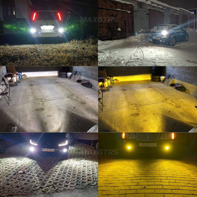 MAXGTRS 2X Double Color L1B LW5B Car Led Fog Light For Toyota COROLLA ...