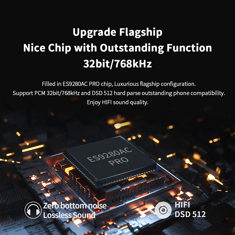 JCALLY JM80E ES9280AC PRO DAC Chip Digital Audio Protable Amp Type C to 3.5mm PCM 32 bit/768kHz ...