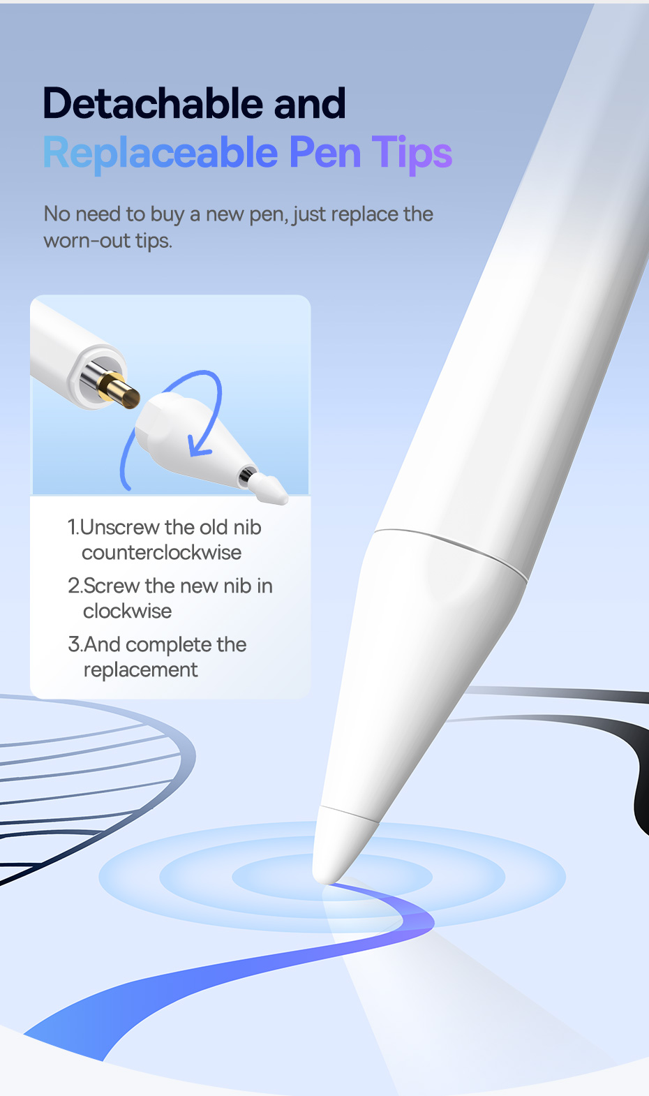 Baseus Smooth Writing 2 Series Stylus Pen with LED Indicators For i Pad ...