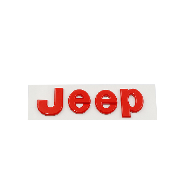 【JEEP】ABS Jeep Letter Emblem Sticker Jeep logo front & rear Badge ...