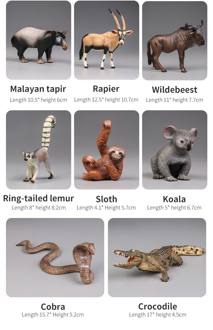 High Quality Wild Animals Model Tiger Lions Elephants Zebra Action ...