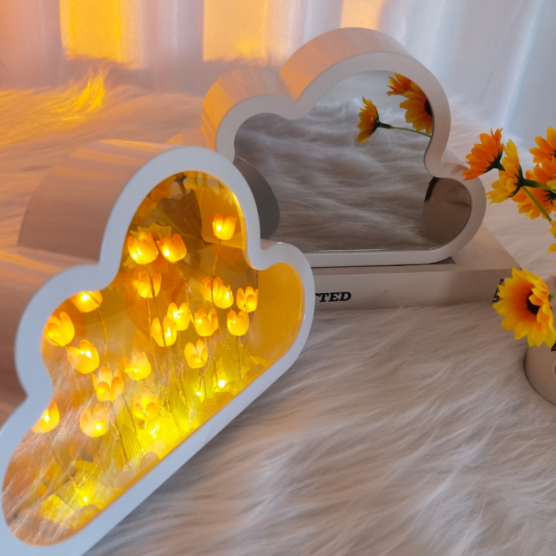 INS Cloud Shape Night Light Creative Bedside Tulip Lamp Gift Supplies | Shopee Malaysia