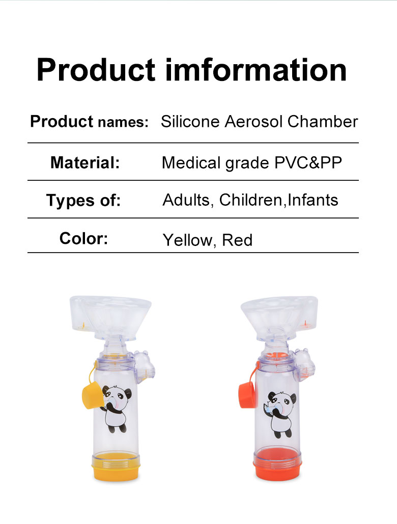 Canack Aerosol Chamber Silicone Aerosol Inhaler Chamber Nebulization ...