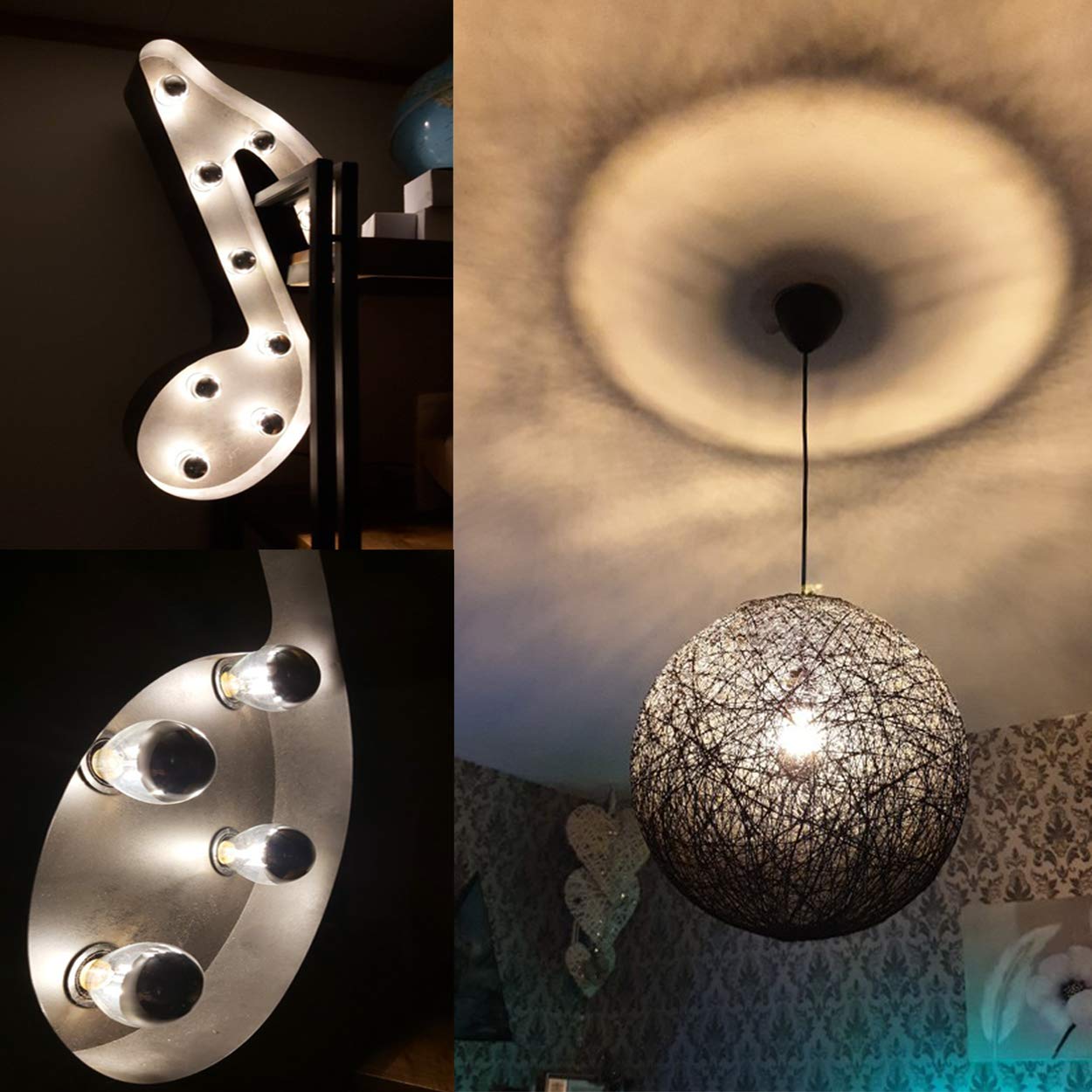 E14 Mirror LED Light Bulb 4W Top chrome Silver Gold Crown Glass Lamp ...