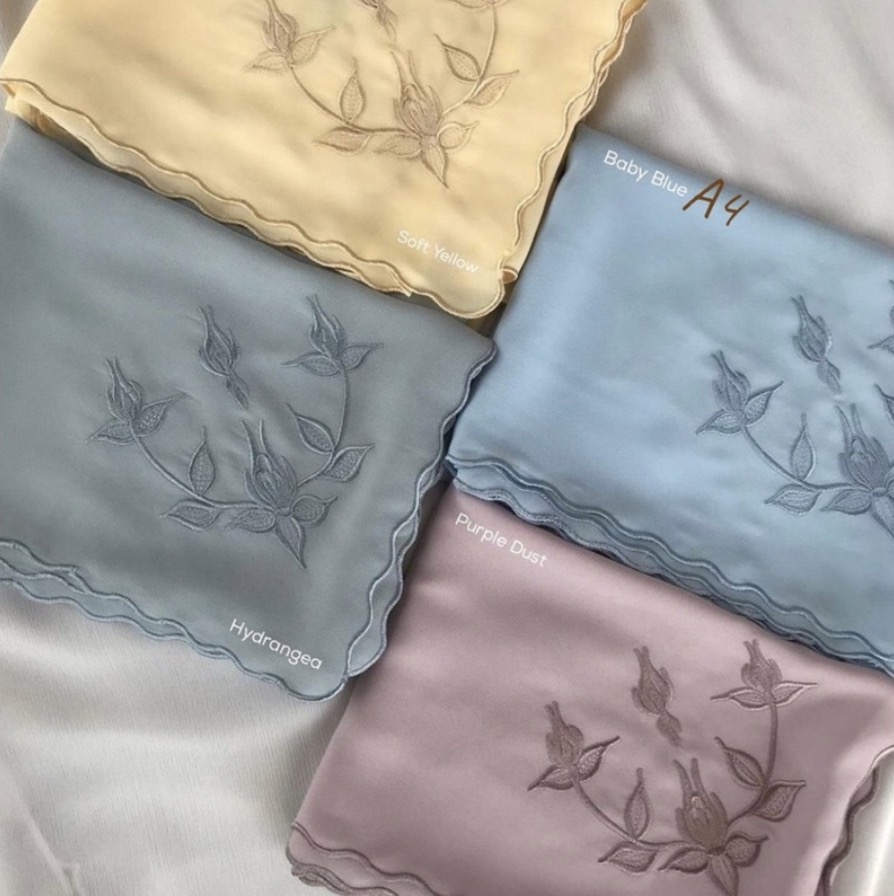 🔥🇲🇾MALAYSIA READY STOCK🔥Shawl Sulam Bunga Klasik Viral 🔥 | Shopee Malaysia
