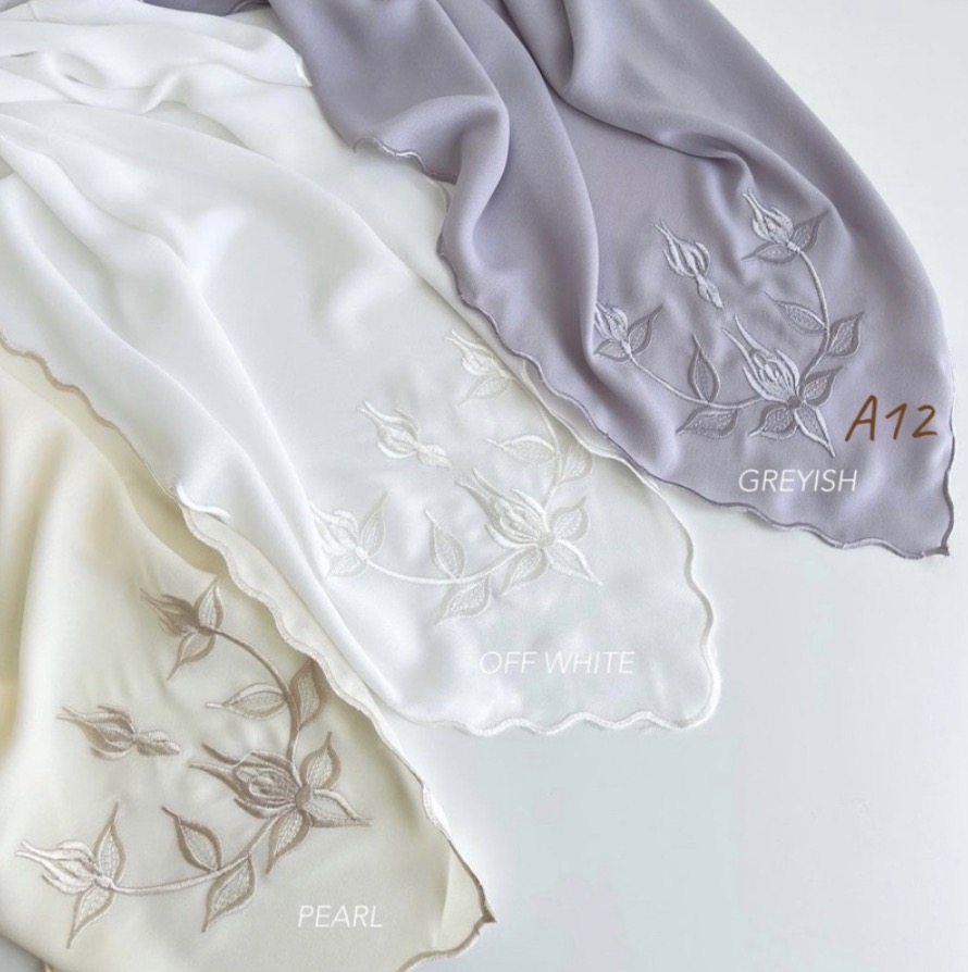 🔥🇲🇾MALAYSIA READY STOCK🔥Shawl Sulam Bunga Klasik Viral 🔥 | Shopee Malaysia