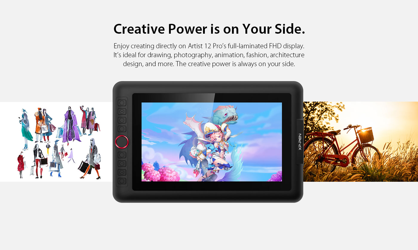 XPPen Artist 12 Pro Digital Graphics Drawing Monitor Pen Display ...