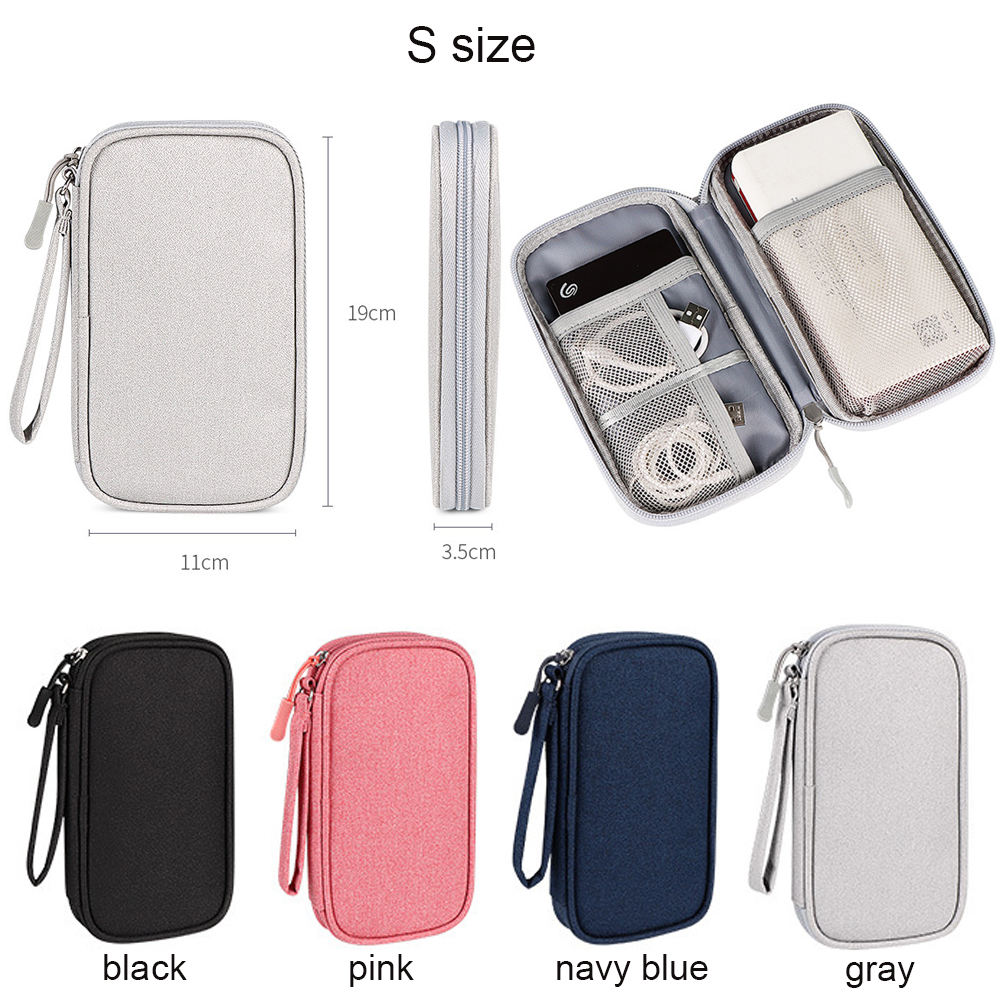 Multifunctional Polyester Power Bank Pouch Storage Bag Mini Durable ...