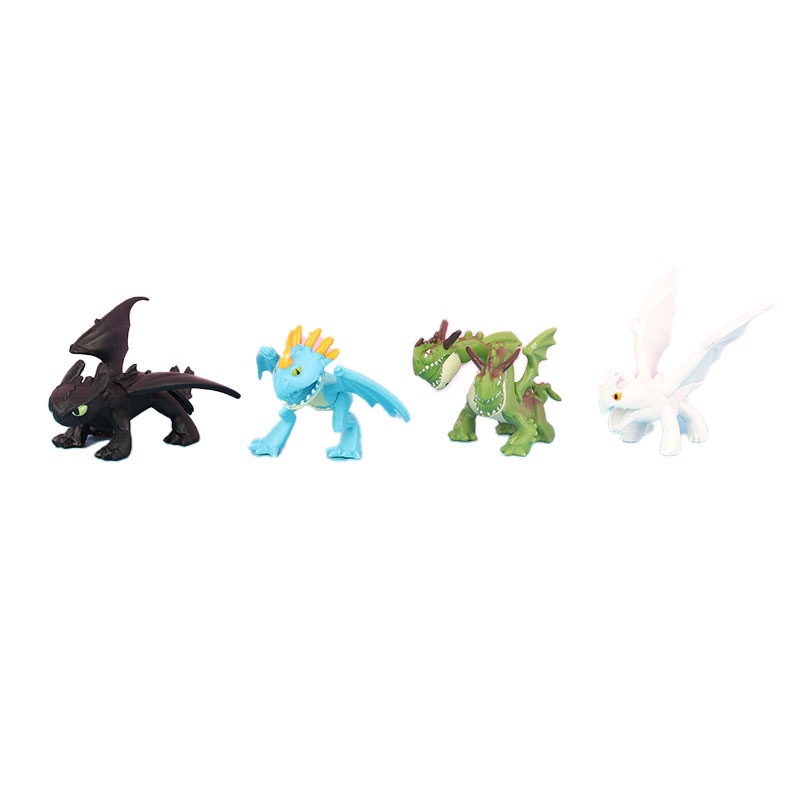 12Pcs/Set Anime Movie How To Train Your Dragon Figure Toys Night Fury ...