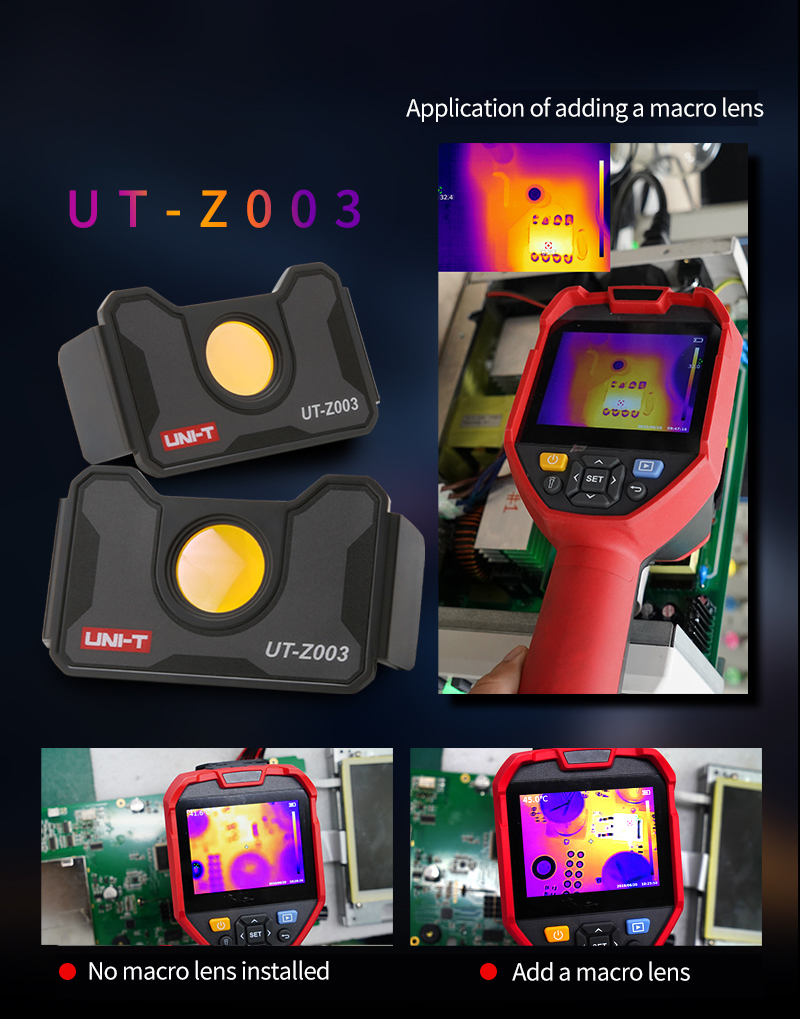 UNI-T Thermal Camera Macro Lens UT-Z002 UT-Z003 High Precision Thermal ...