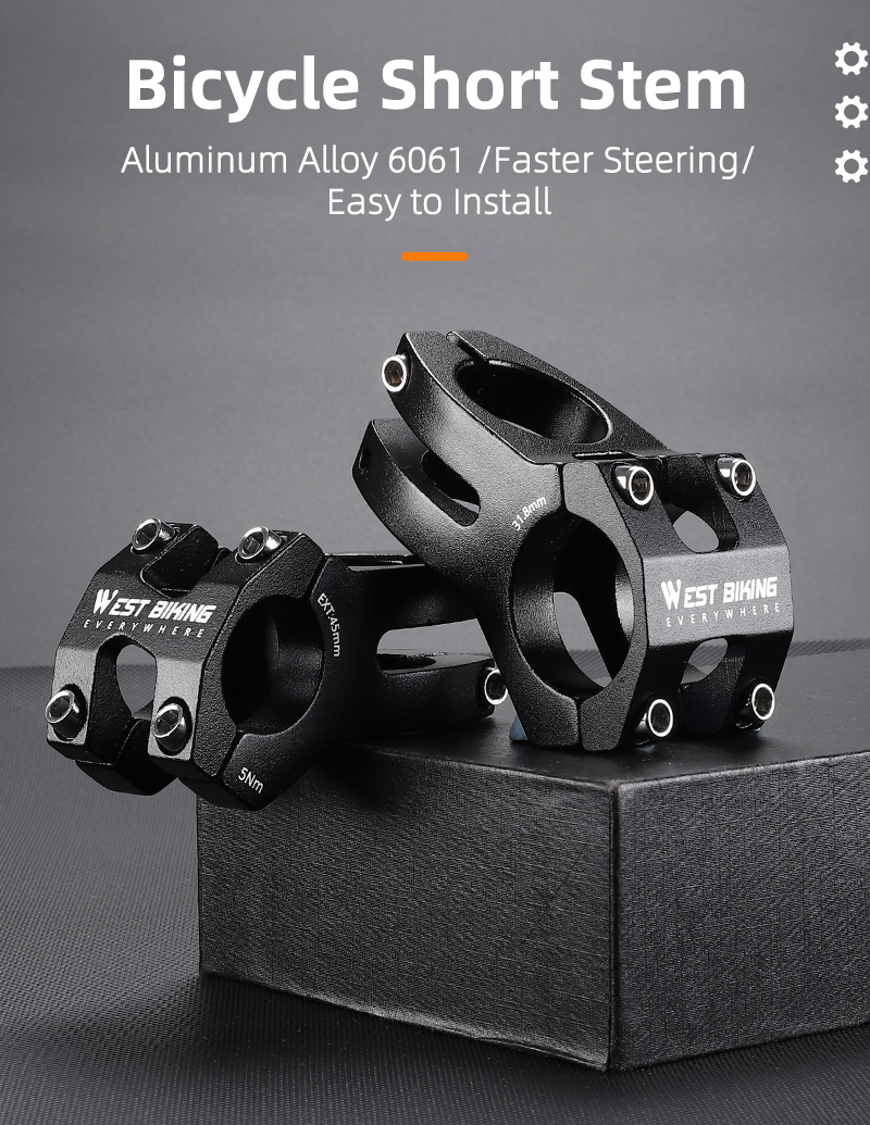 WEST BIKING Bicycle Handlebar Mounted Mountain Bike Hollow Stand Pipe ...