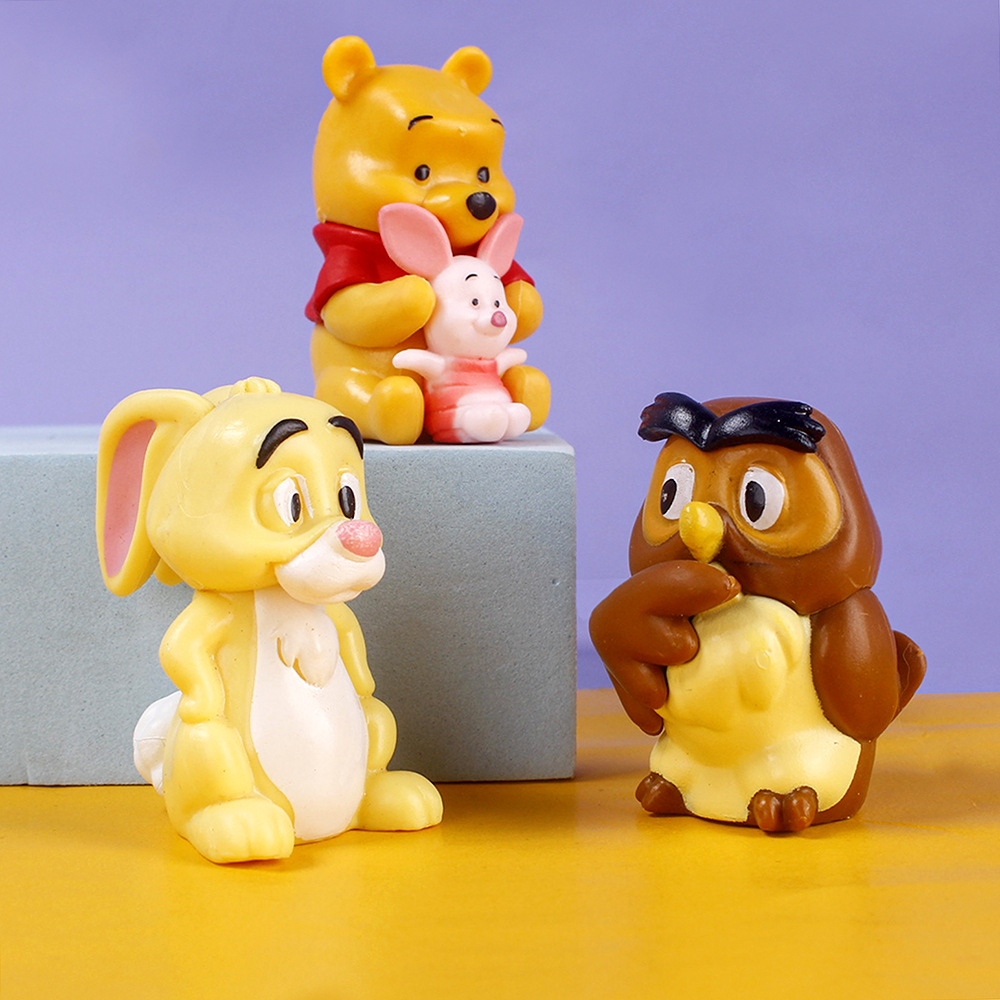 10Pcs/Set Winnie the Pooh and Tigger Figure Too Pooh Bear Piglet Robin ...
