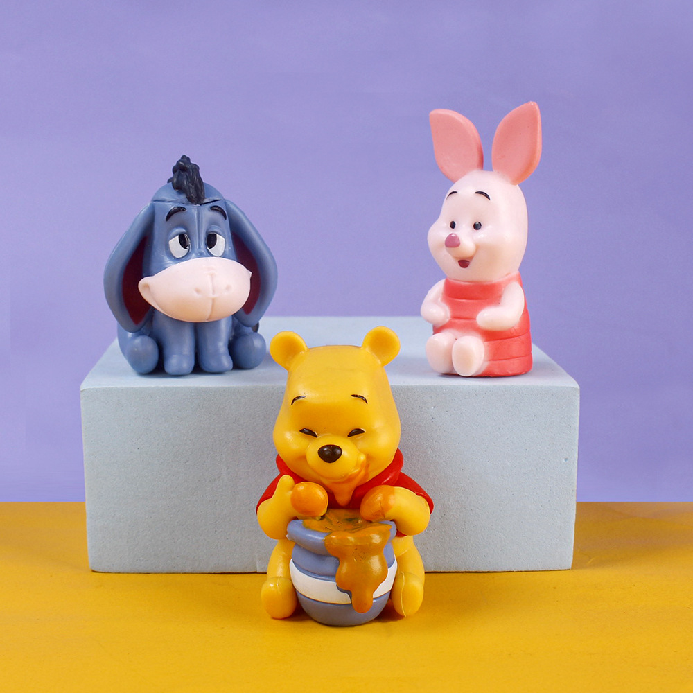 10Pcs/Set Disney Winnie the Pooh and Tigger Figure Too Pooh Bear Piglet ...