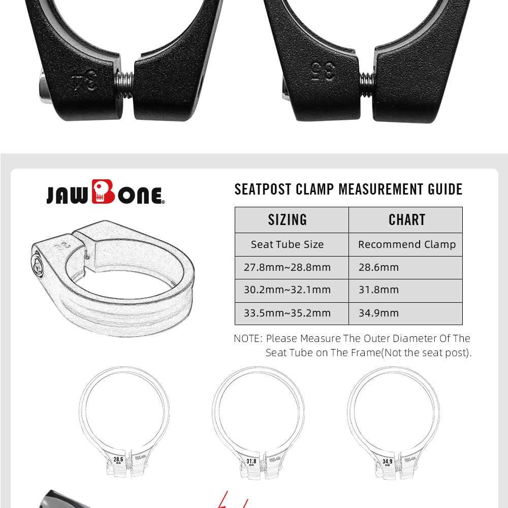 SuperLight Bicycle Seat Post Clamp CNC Alloy Cycling Saddle Seat Post ...