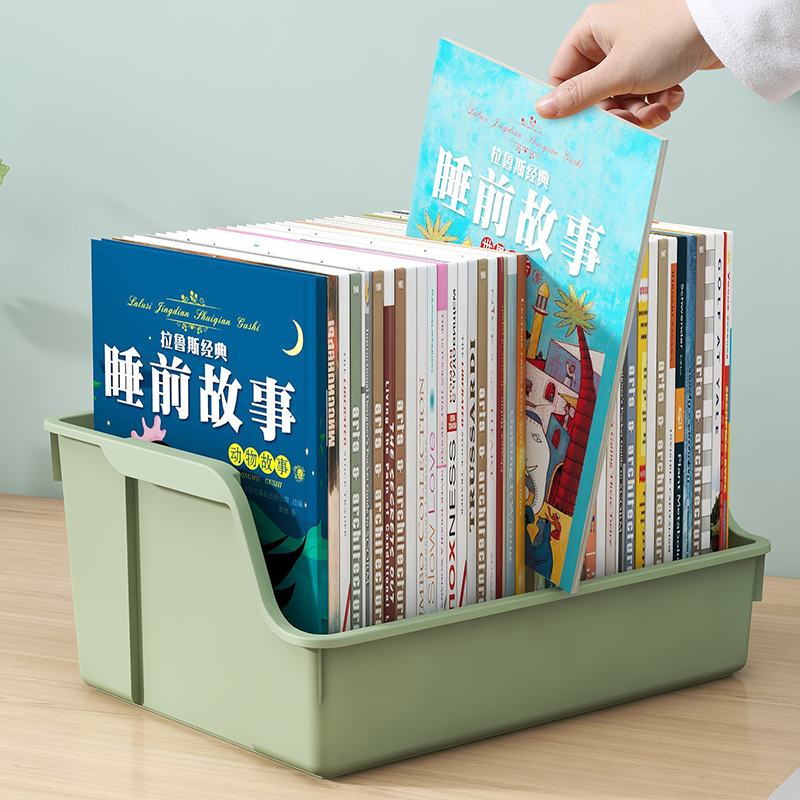 Desktop Book Storage Box Student Large-capacity Textbook Sorting Box ...