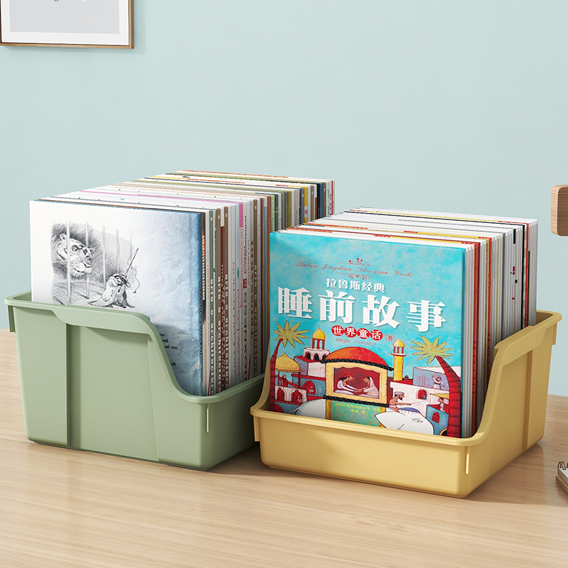 Desktop Book Storage Box Student Large-capacity Textbook Sorting Box ...