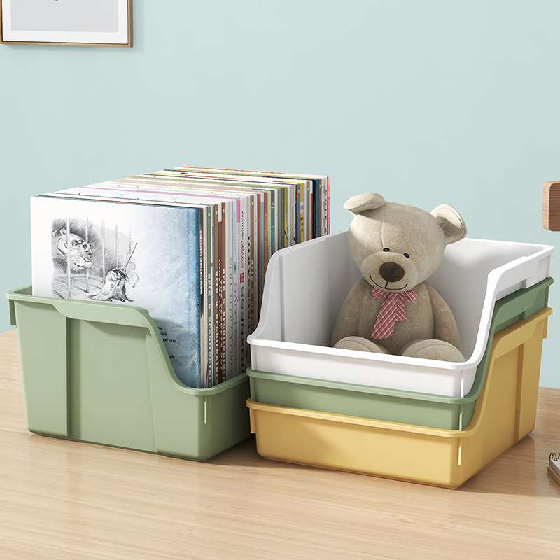 Desktop Book Storage Box Student Large-capacity Textbook Sorting Box ...