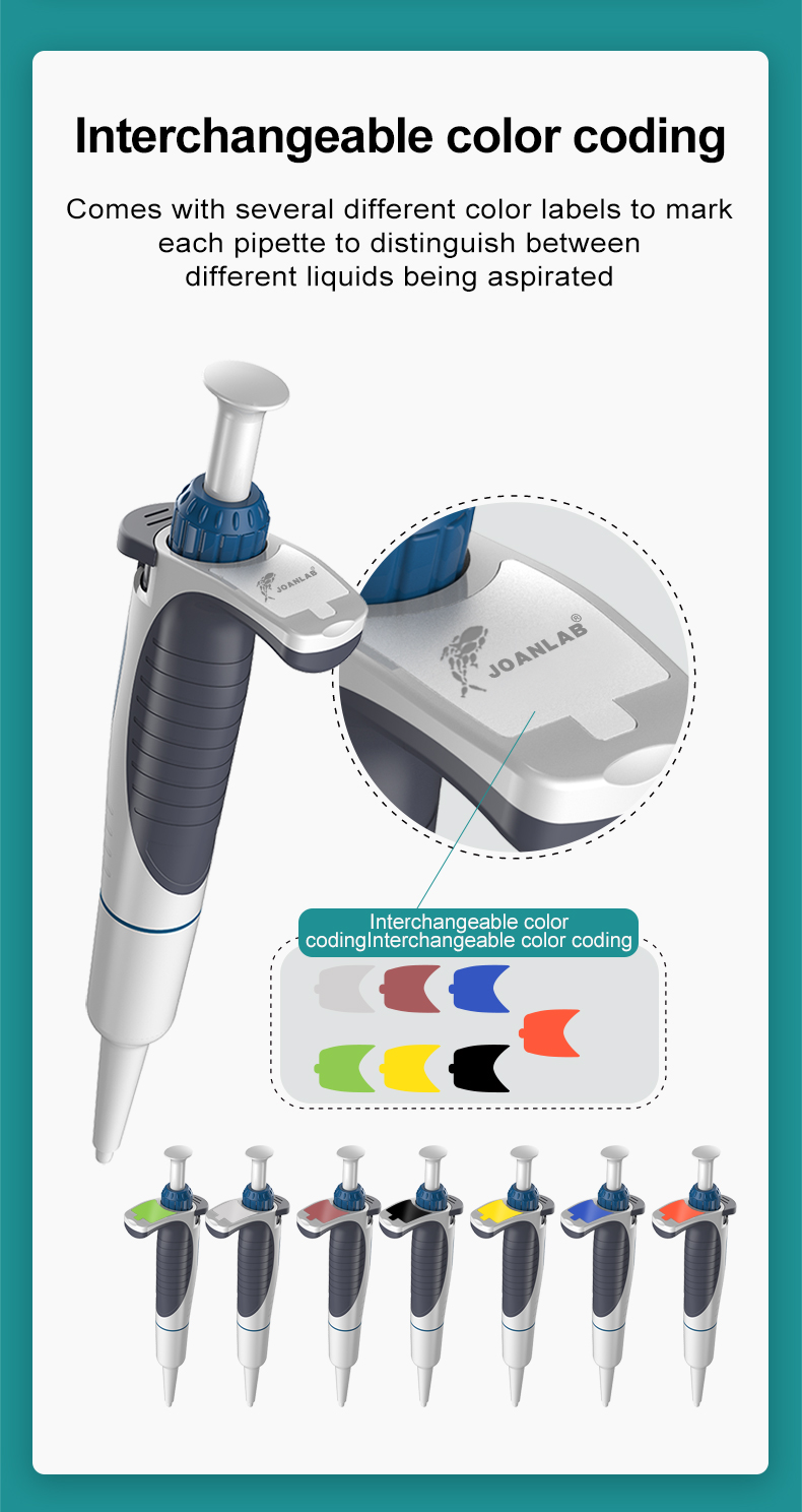 JOANLAB Laboratory Pipette Autoclavable Digital Adjustable Micropipette ...