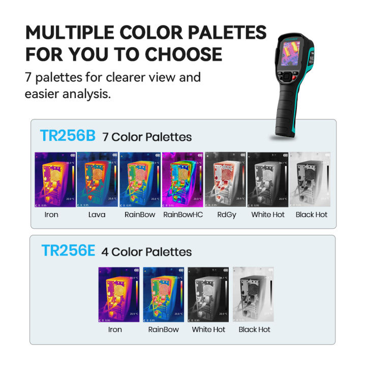 Mileseey TR256E /B Infrared Thermal Imager Thermal Imager Leak Detector ...