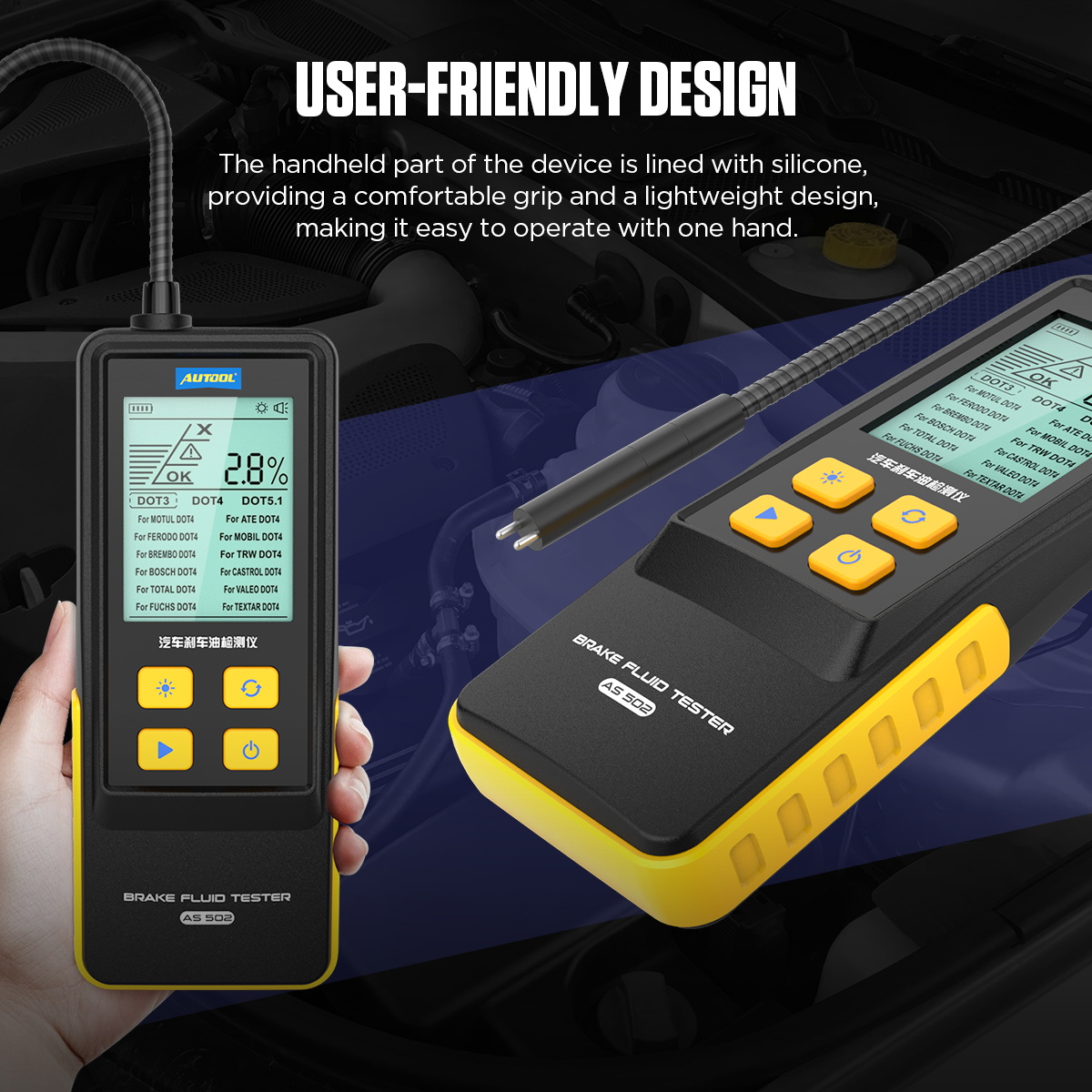 【Local Stock】AUTOOL AS502 Brake Fluid Tester Automobile Brake Fluid ...