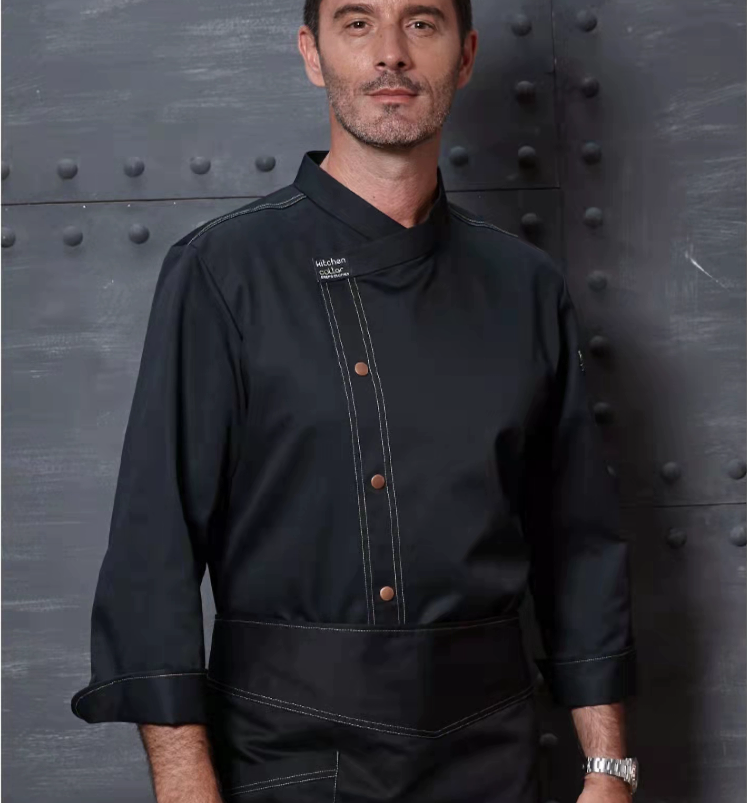 Chef uniform long-sleeved unisex (same day delivery) chef overalls men ...