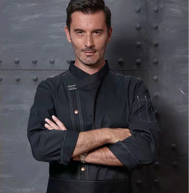 Chef uniform long-sleeved unisex (same day delivery) chef overalls men ...