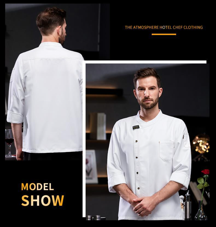 Chef uniform long-sleeved unisex (same day delivery) chef overalls men ...