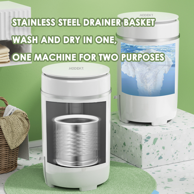 HODEKT 6.5KG Mesin Basuh Washing Machine MINI Washing Machine Stainless ...