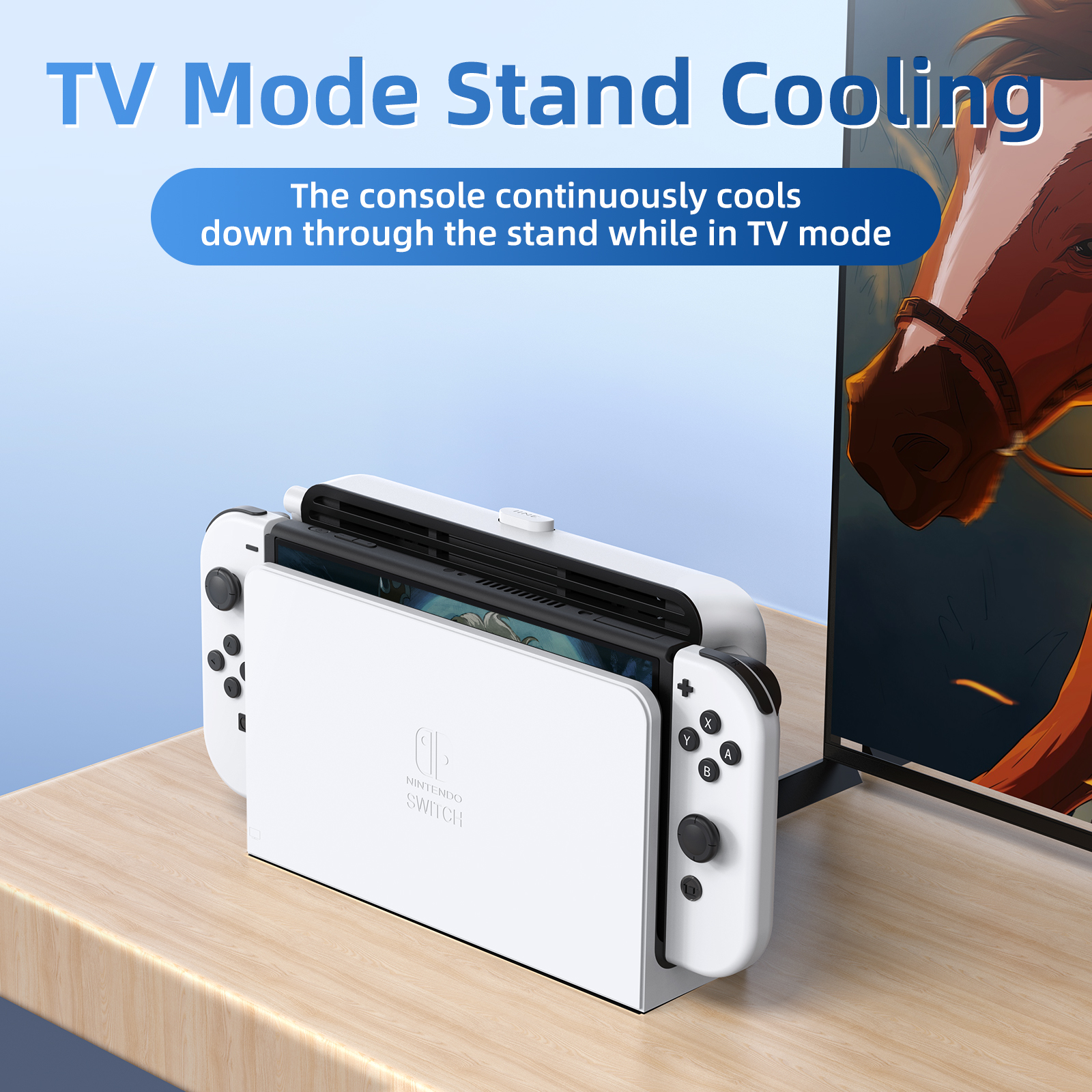 IINE Console Cooling Fan for OLED Dock Compatible Nintendo Switch OLED ...
