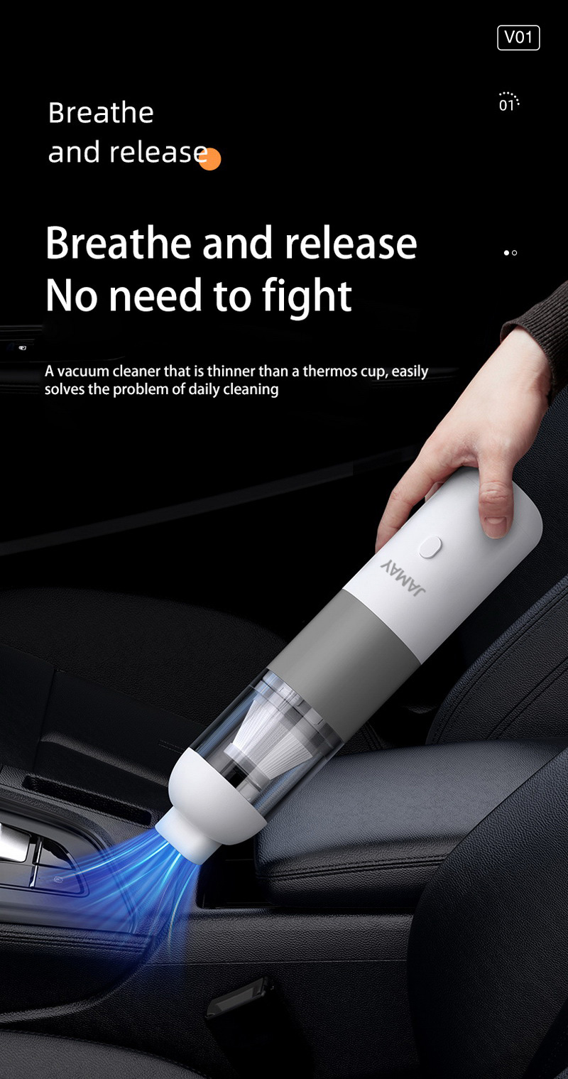 JAMAY V01 20000Pa Car Vacuum Portable Vacuum Cleaner/Cordless Vacuum ...