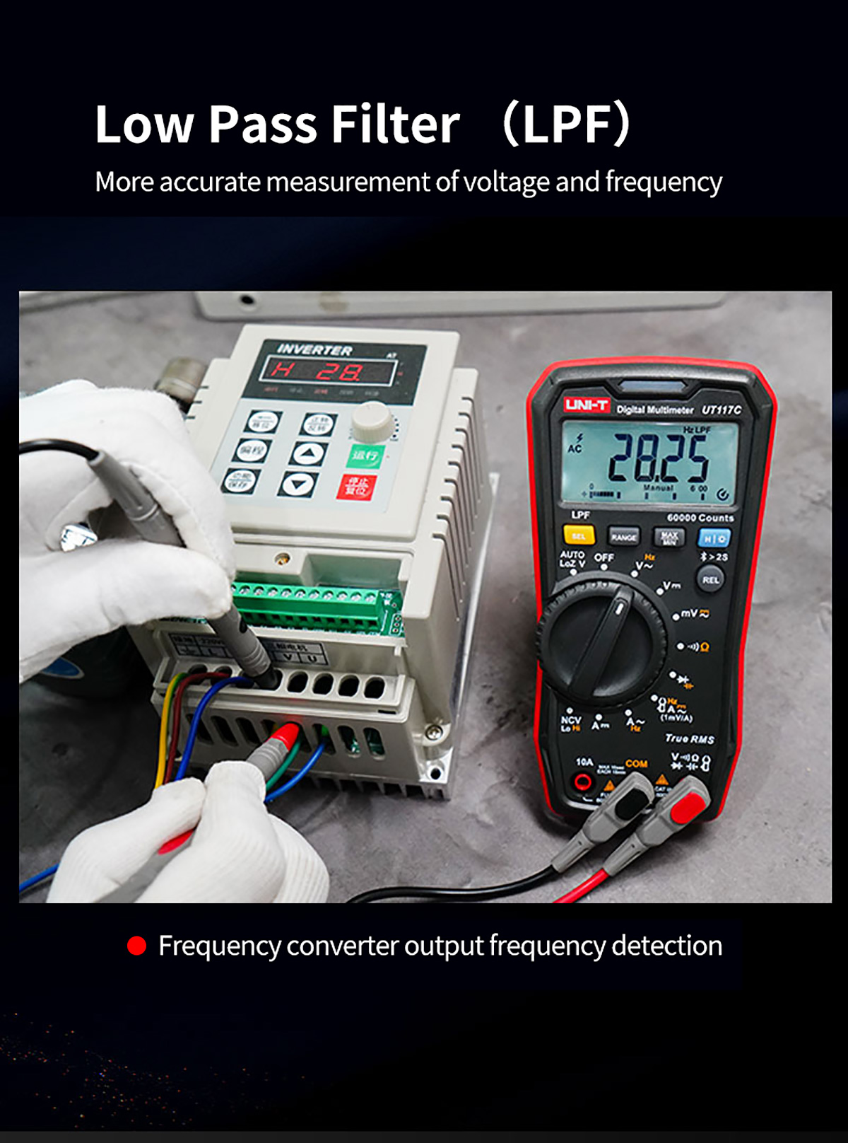 UNI-T UT117C High-precision True RMS Digital Multimeter AC DC 600V 10A ...