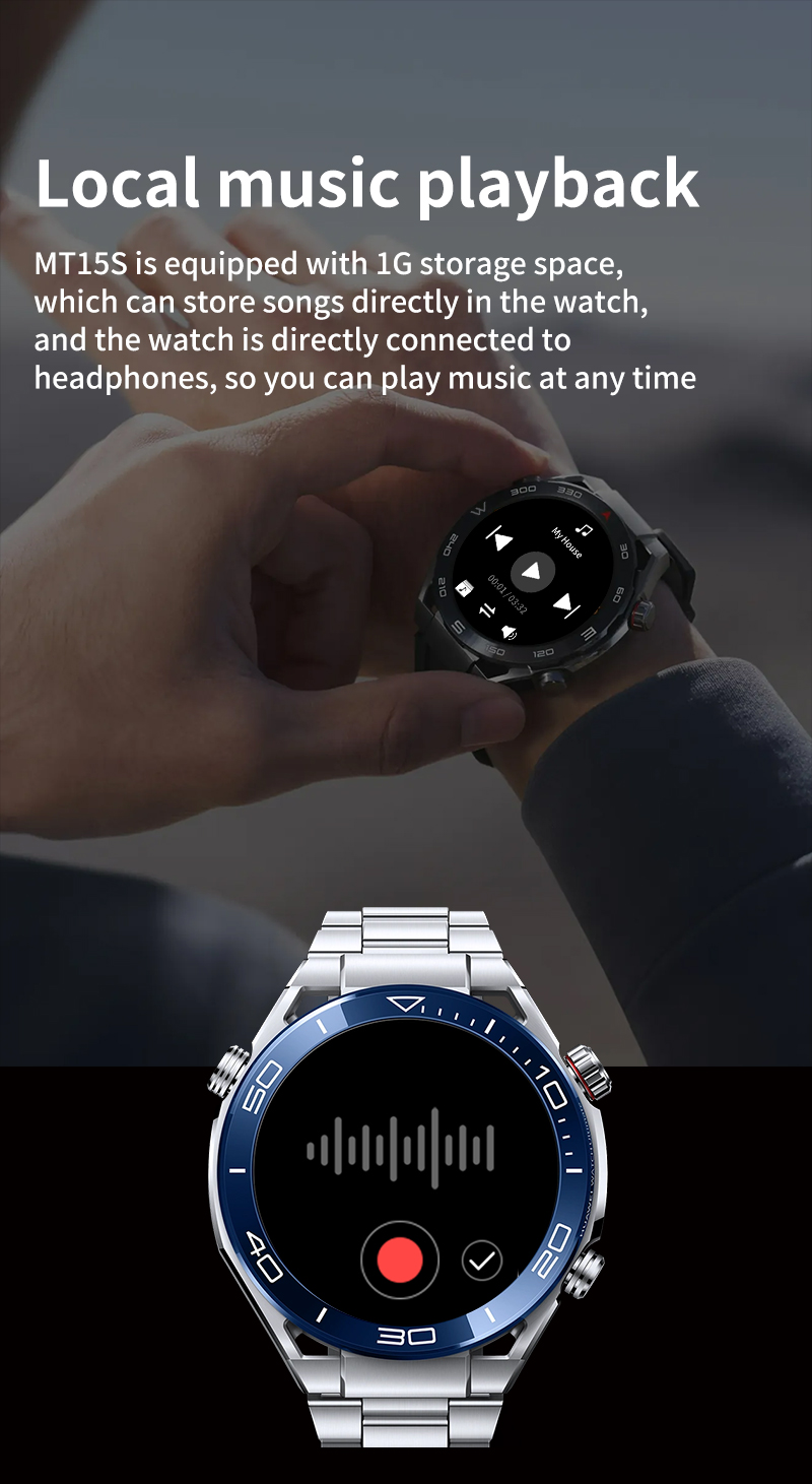 2023 NEW 1GB MT15S For Huawei Watch Ultimate New Smart Watch Men NFC ...