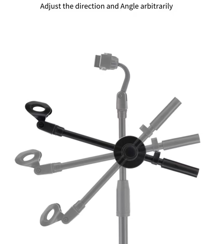 Floor Microphone Stand Accessories Crossbar Clamp Disc Universal ...