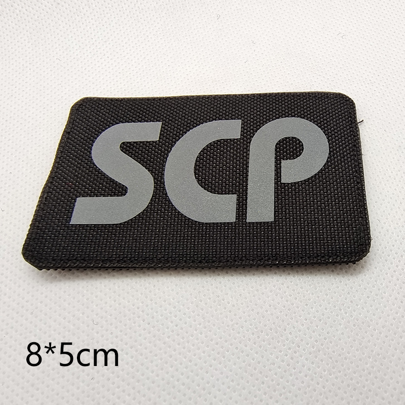 Scp Foundation Reflective Velcro Badge Heat Transfer Cloth Sticker ...