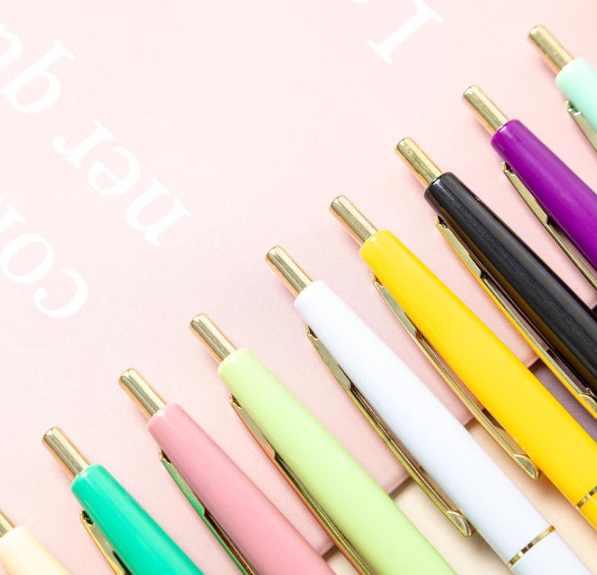 Ballpoint Pen Bulk Black Ink 1.0 mm Medium Point Retractable Stick Pens ...