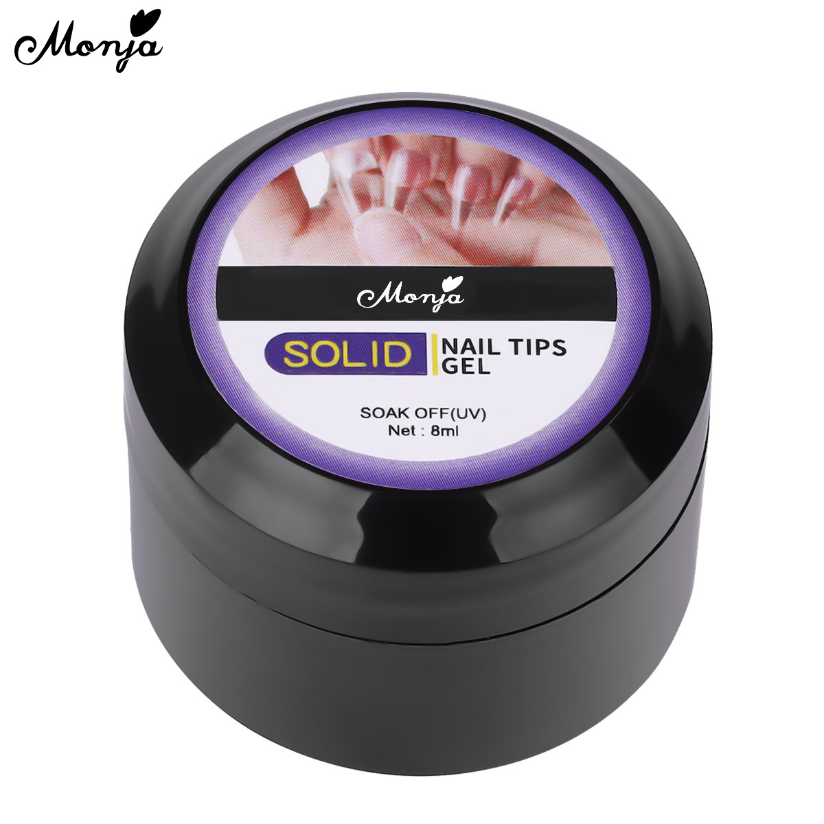 Monja 8ml Transparent Nail Art Multi-Use Glue For False Nail Tips Solid ...