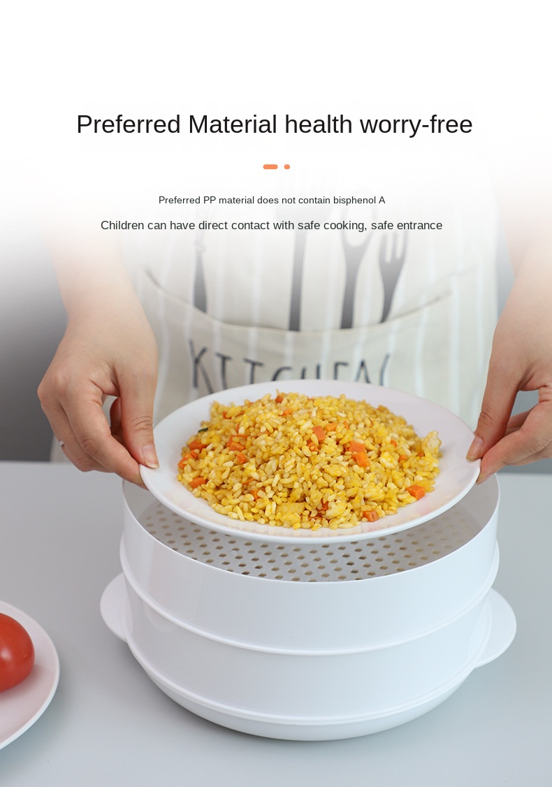 Microwave Oven Steamer Plastic Round Steamer mini Microwave Steamer ...