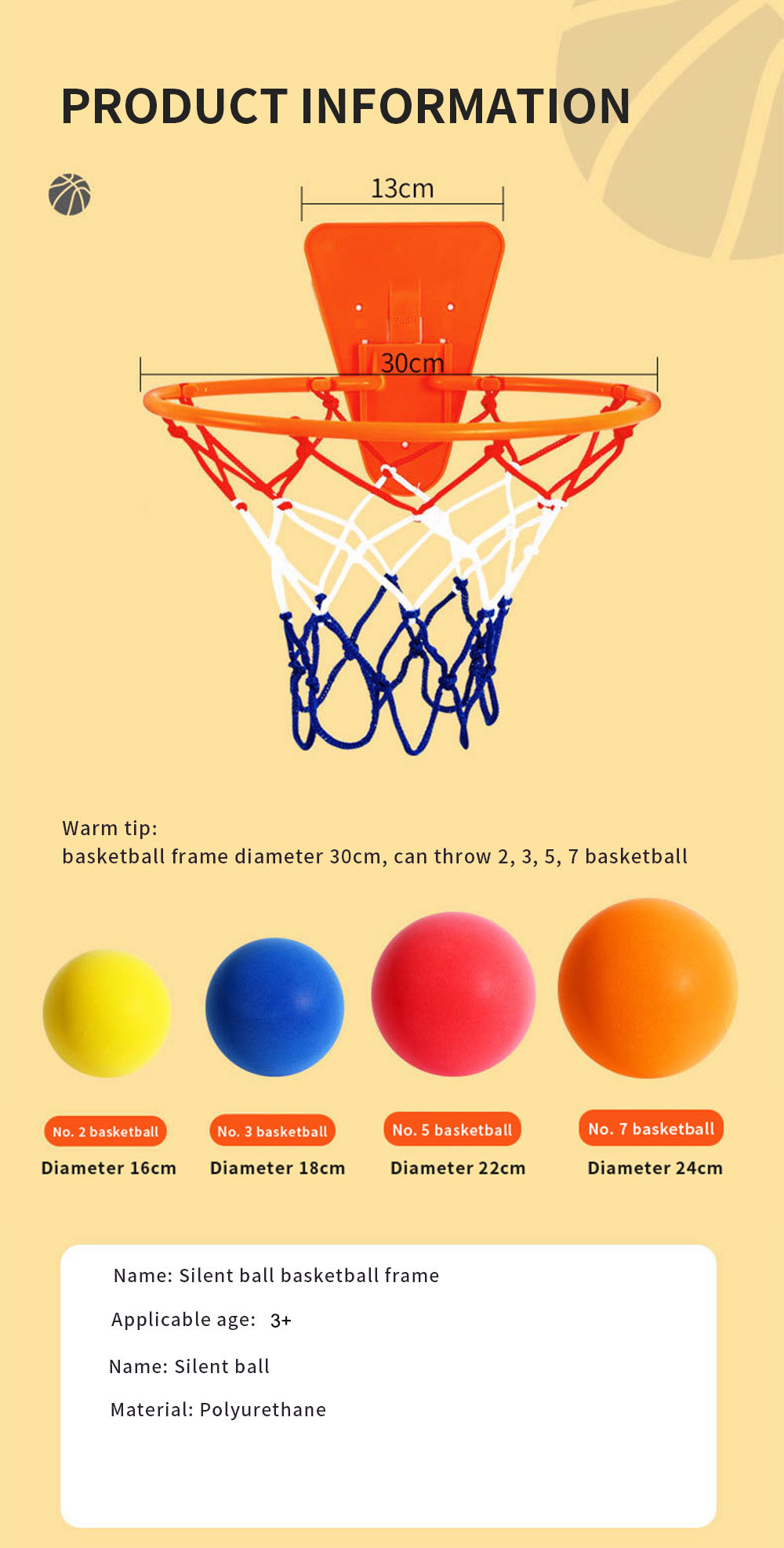 Environmentally Silent Bouncing Basketball Indoor Ball Mute Basketball ...