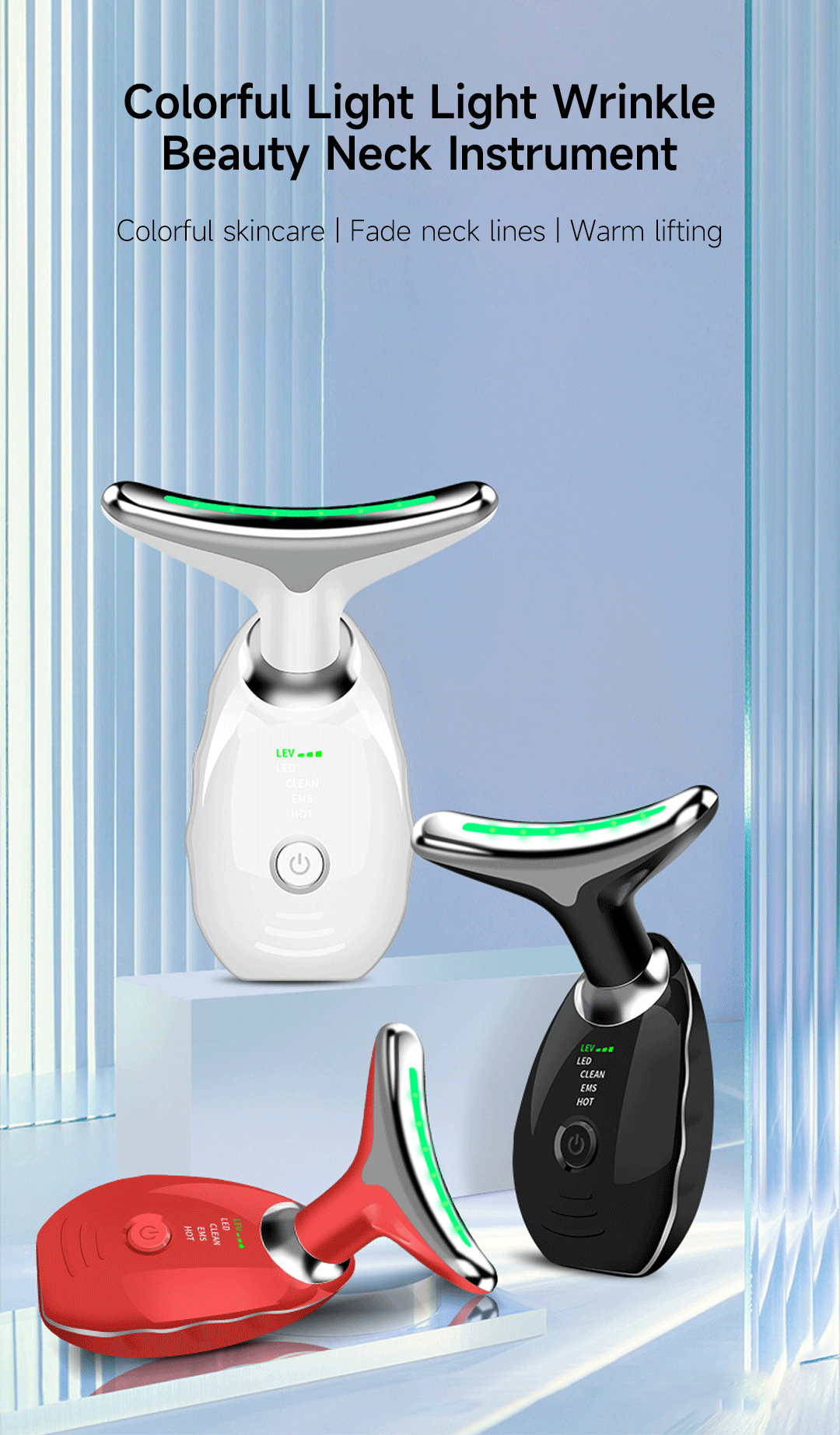 Electric Neck Beauty Instrument For Reducing Neck Wrinkles, Neck Care ...