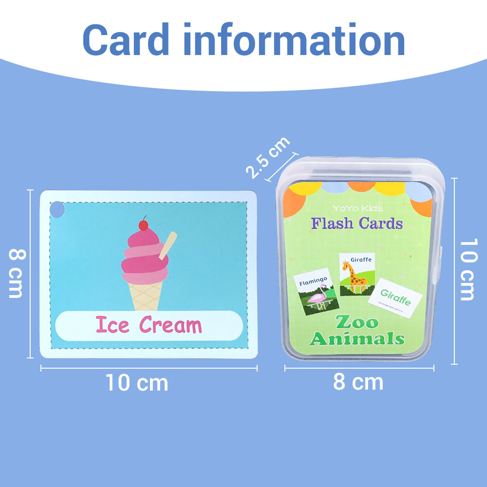 Flashcard Alphabet Number Shape Animal Friut Educational Toys Baby ...