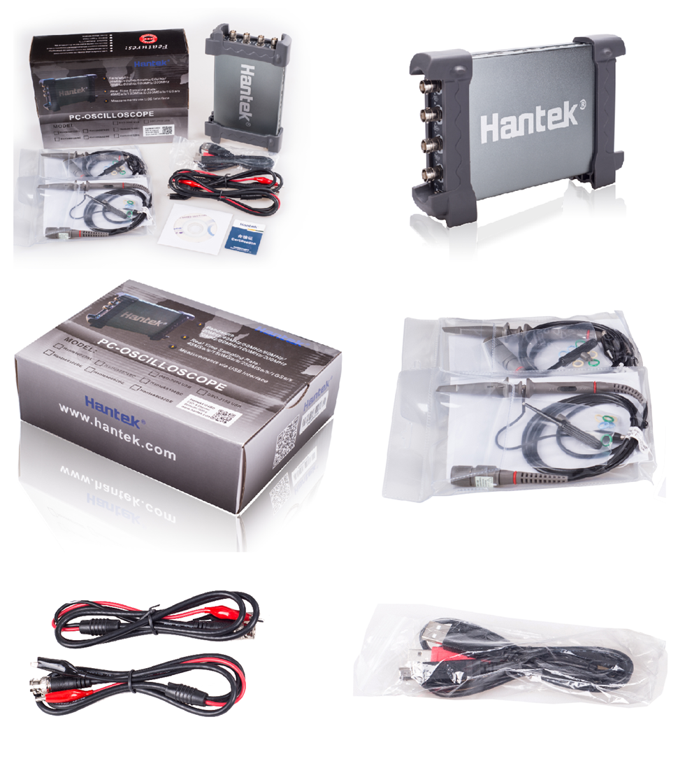 Hantek Oscilloscope 6074BC 4 Channel 1GSa/s 70Mhz Bandwidth Hantek PC Based USB Digital Storage ...