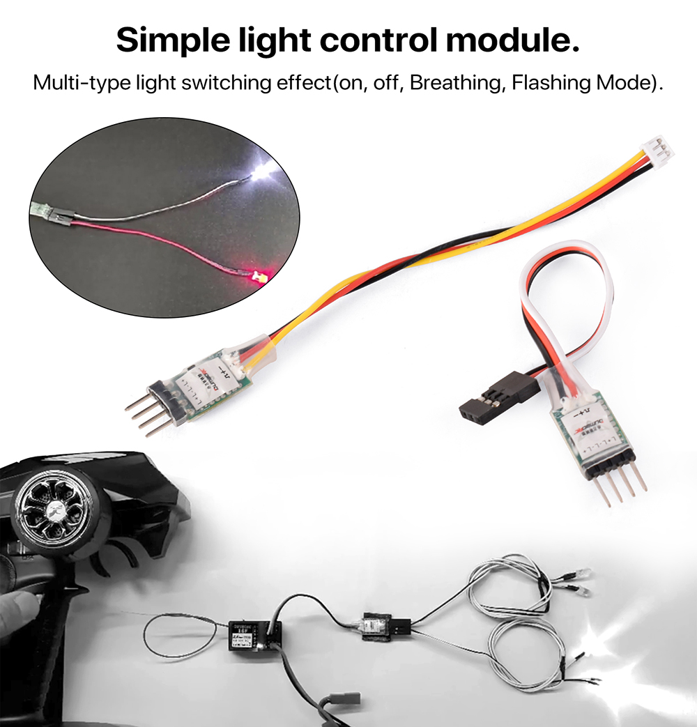 DUMBORC RC Light Controller LED Switch Panel System Turn on/Off 3CH for ...