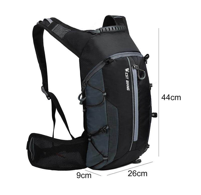 WEST BIKING Bicycle Bag 10L Ultralight Hiking Bag Waterproof Hydration Backpack Hiking Backpack ...