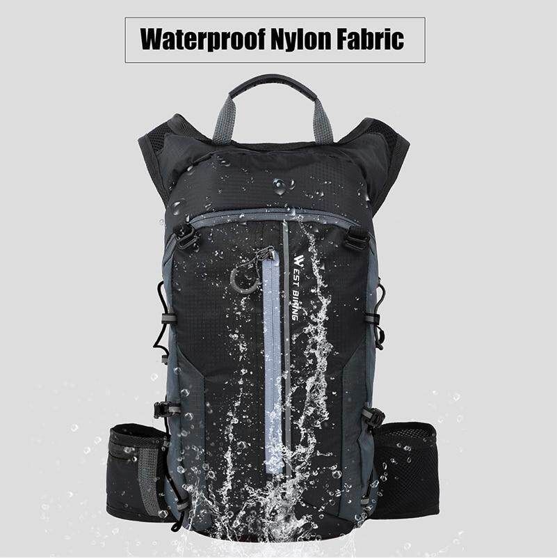 WEST BIKING Bicycle Bag 10L Ultralight Hiking Bag Waterproof Hydration Backpack Hiking Backpack ...